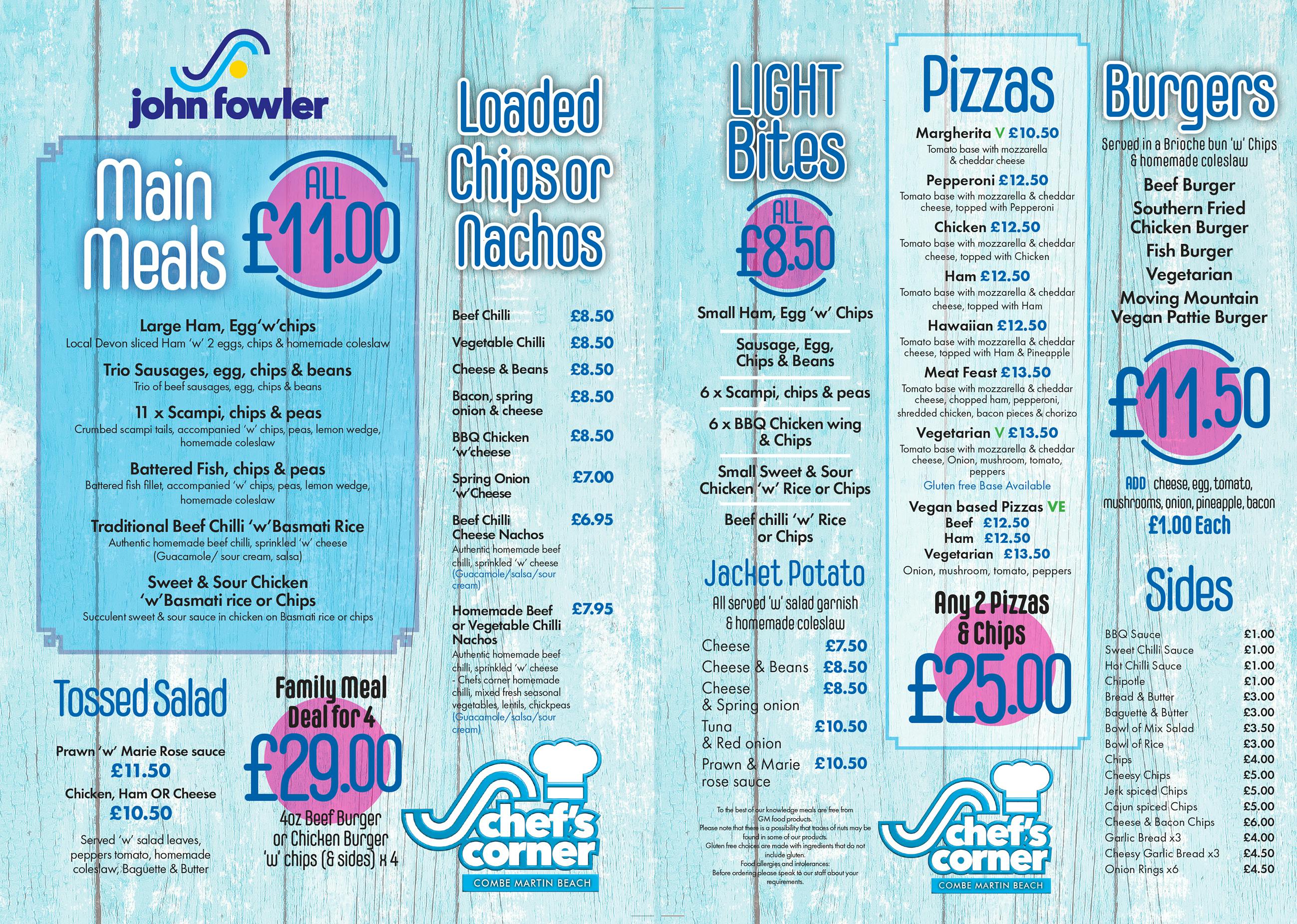 Combe Martin Beach Holiday Park | Combe Martin | John Fowler | Food & Drink